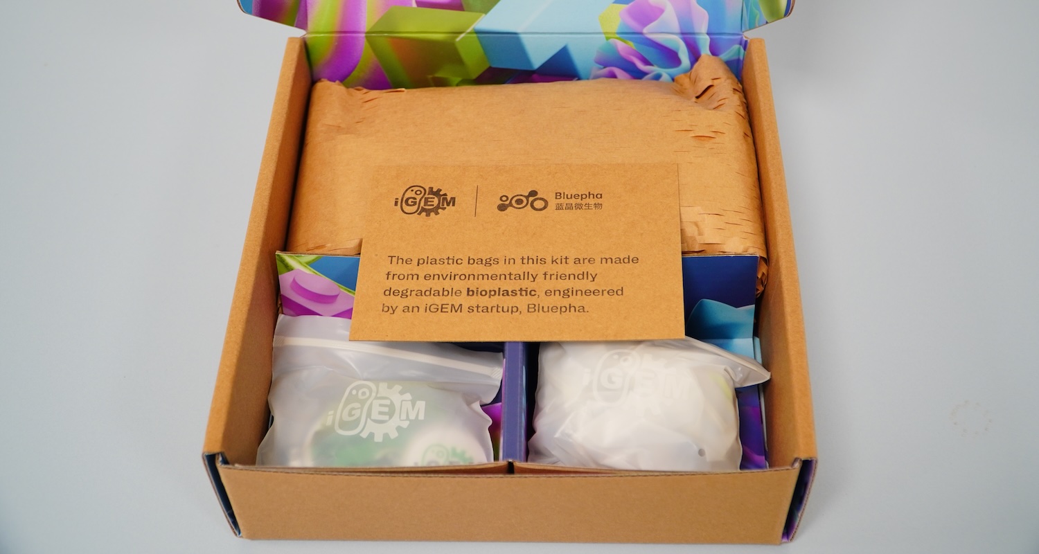 iGEM 2025 Distribution with Bluepha bioplastic bags